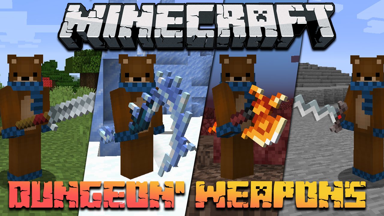Mc Dungeons Weapons Mod - 1Minecraft