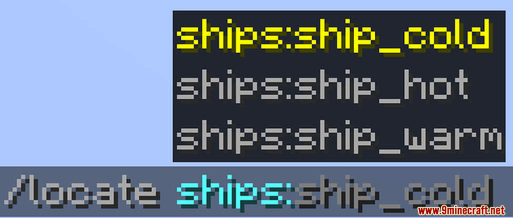 Ships Data Pack - 1Minecraft
