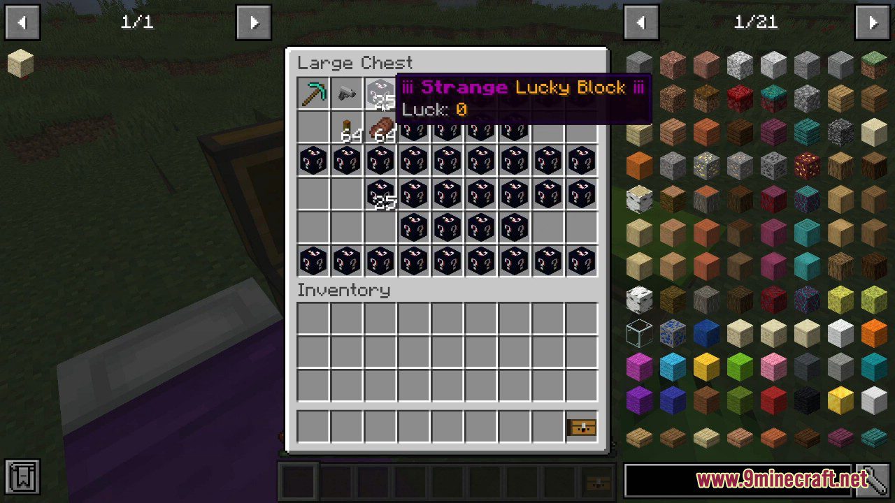 Strange Lucky Block Mod - 1Minecraft