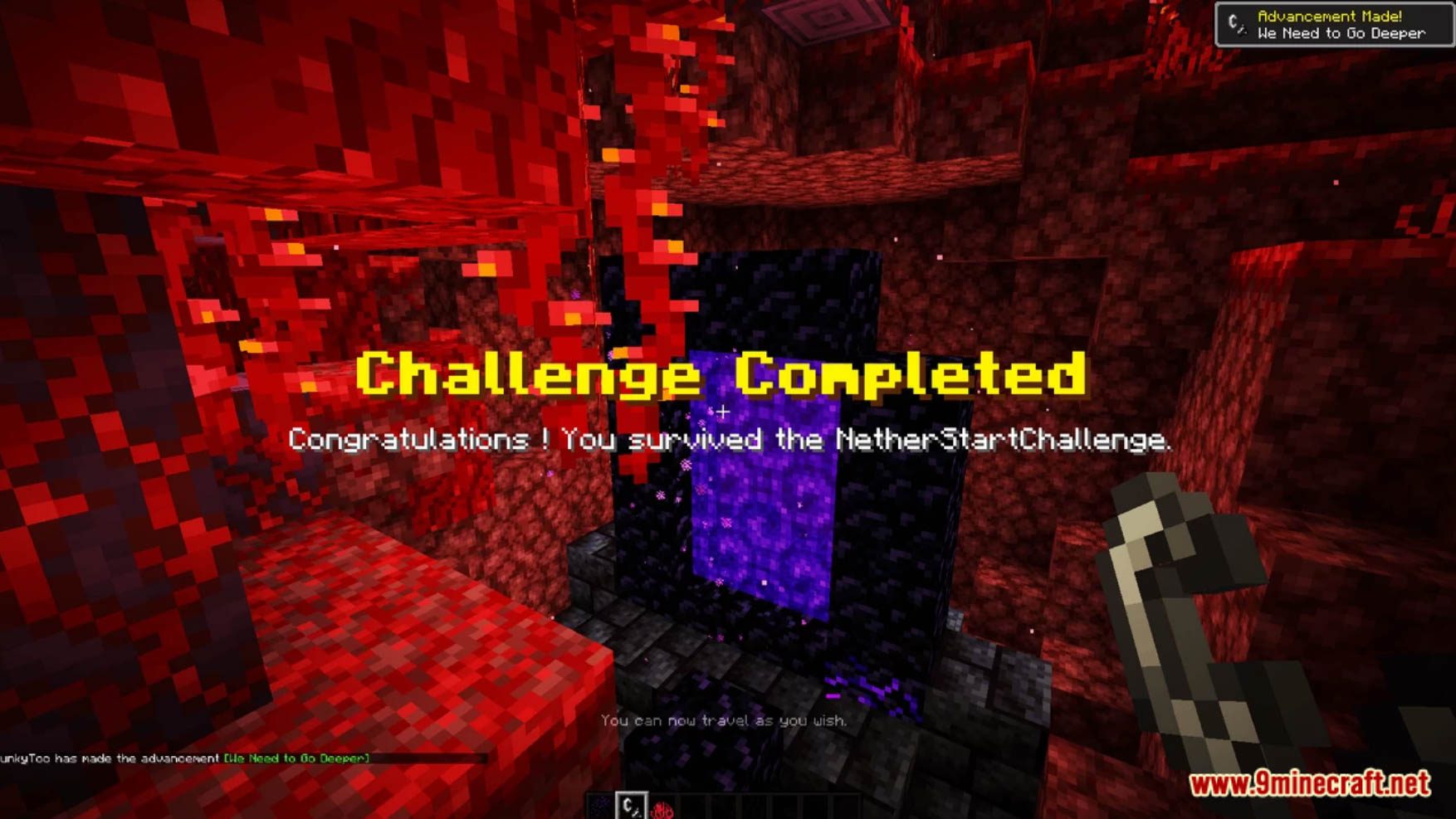 Nether Start Challenge Data Pack - 1Minecraft