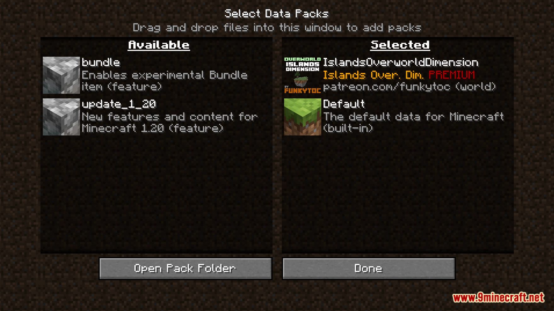 Overworld Islands Data Pack - 1Minecraft